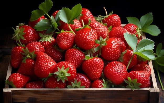 Premium AI Image | Strawberries Generative AI Premium AI Image | Strawberries Generative AI