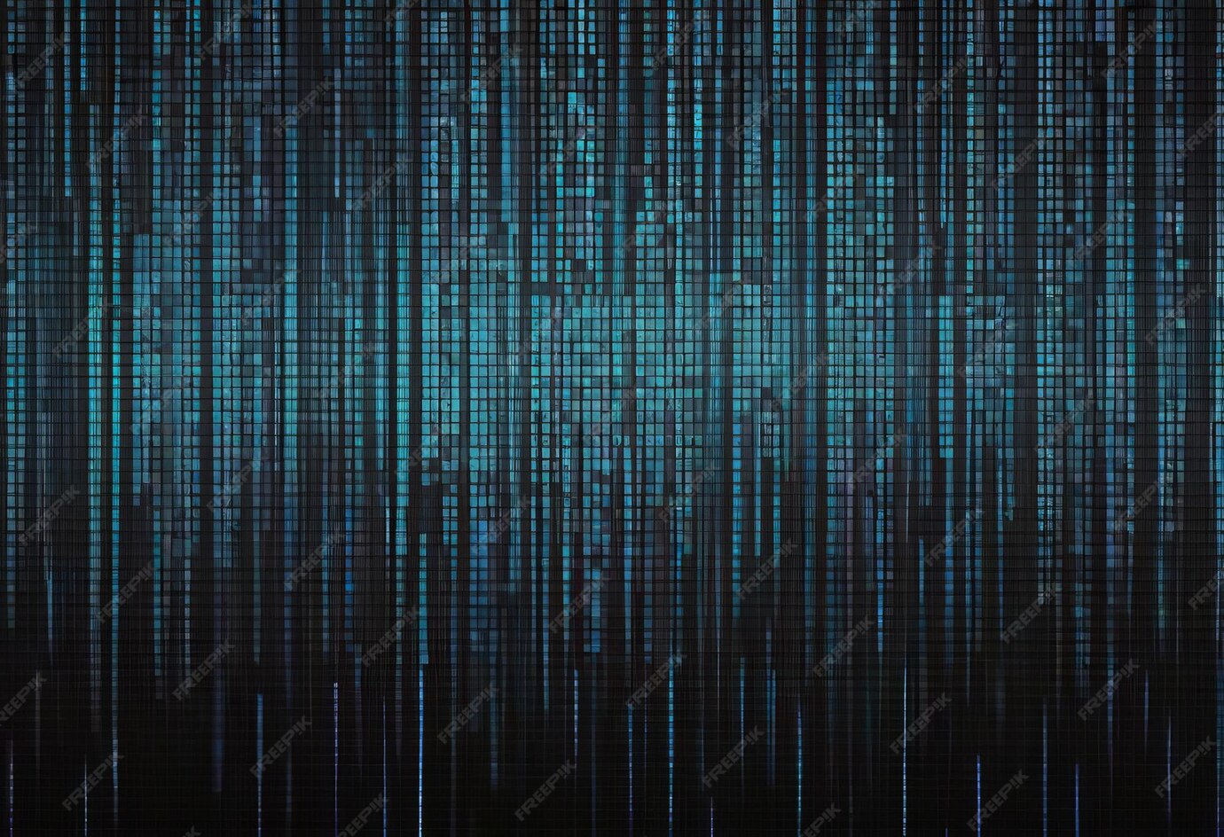 Premium Photo Stream Of Binary Matrix Code On The Screen Computer