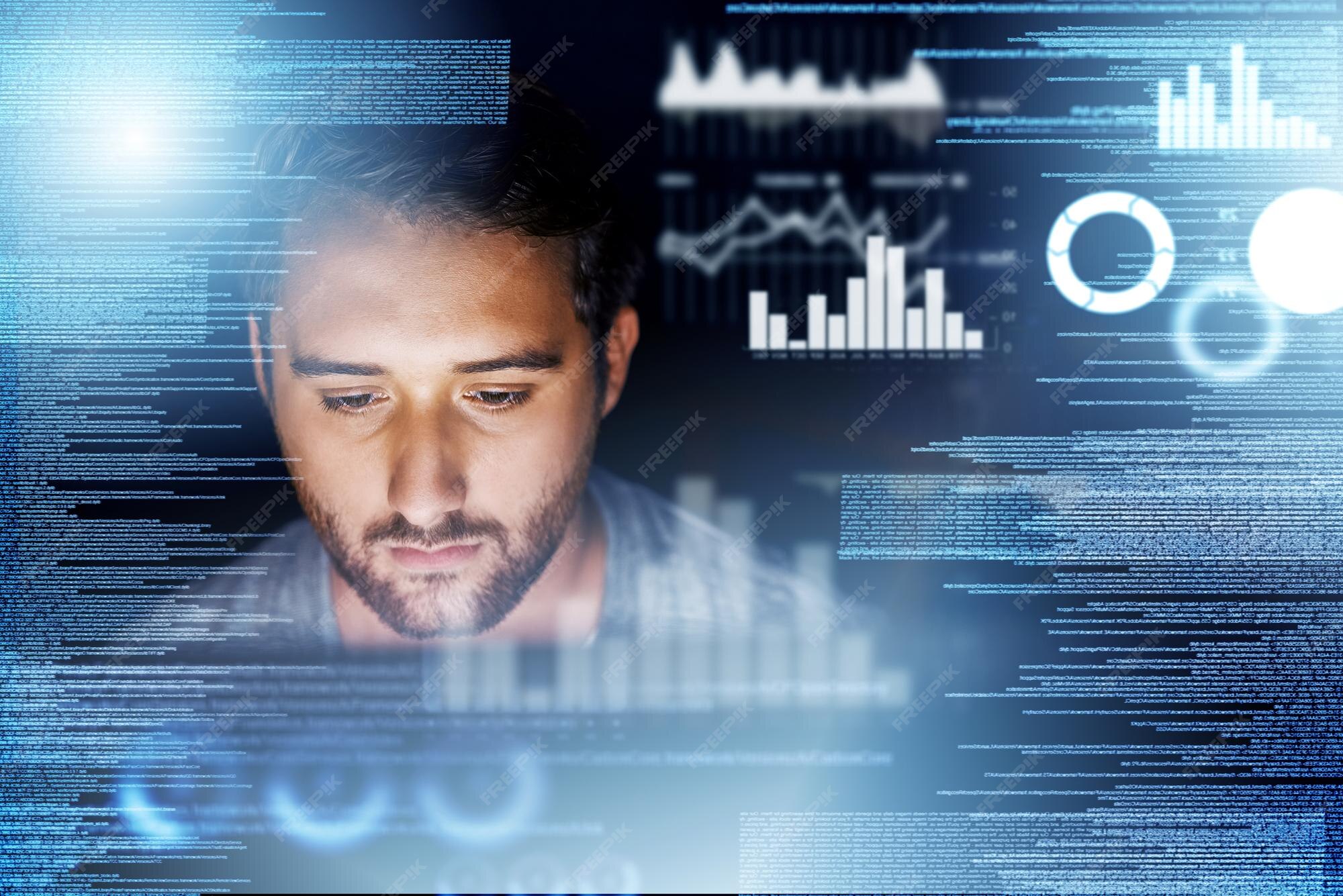 Premium Photo | String after string of information Cropped shot of a ...