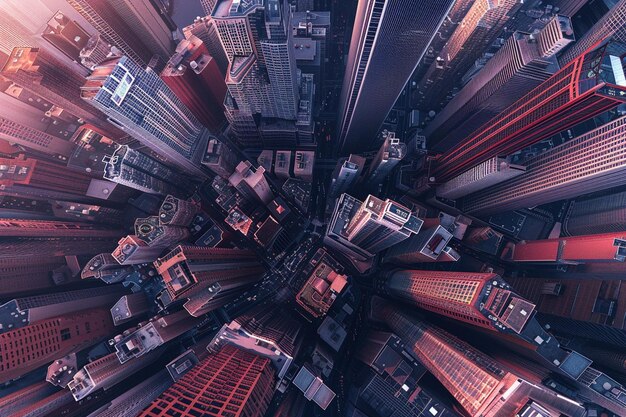 A stunning aerial view of city skyscrapers | Premium AI-generated image A stunning aerial view of city skyscrapers | Premium AI-generated image