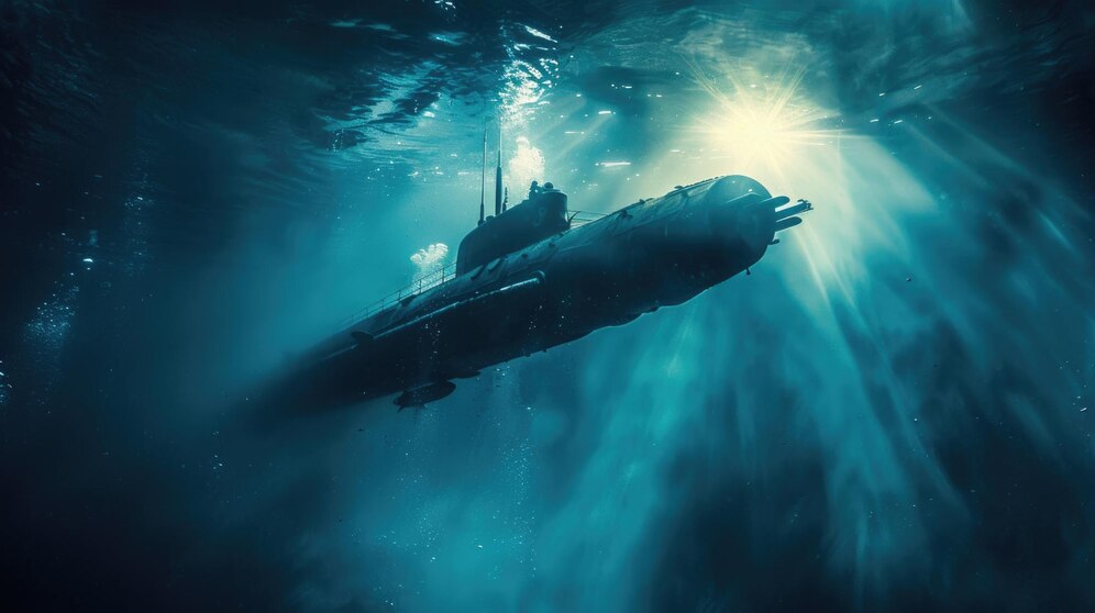 Premium Photo | Submarine navigating a deep sea minefield Premium Photo | Submarine navigating a deep sea minefield