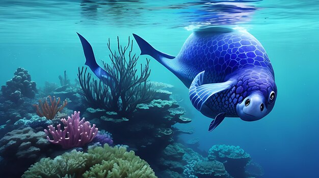 Premium AI Image | Submerged Serenity Exploring the Wonders of the ... Premium AI Image | Submerged Serenity Exploring the Wonders of the ...