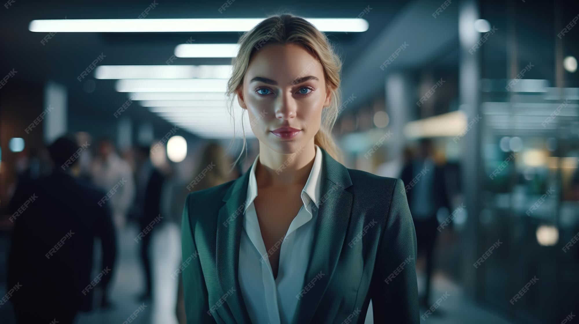 Premium AI Image | Successful mature business woman looking at camera Premium AI Image | Successful mature business woman looking at camera