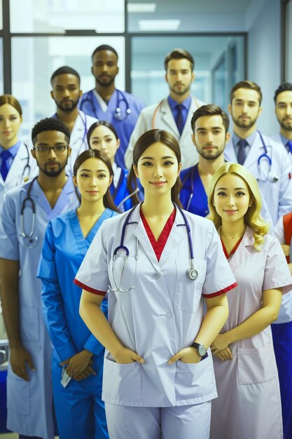 Premium AI Image | Successful medical team Premium AI Image | Successful medical team