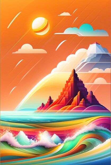 Premium AI Image | Summer beach backgrounds in distinctive and unique ... Premium AI Image | Summer beach backgrounds in distinctive and unique ...