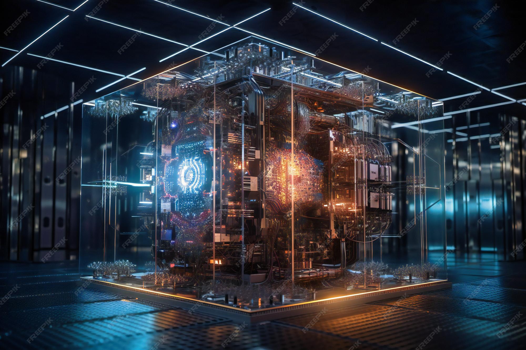Premium Photo | Superfast ultraefficient quantum computers revolutionize data processing and ...
