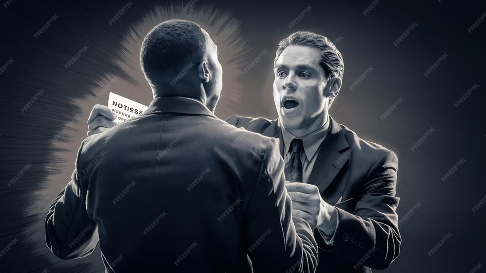 Surprised shocked african businessman getting unexpected notice from ... Surprised shocked african businessman getting unexpected notice from ...