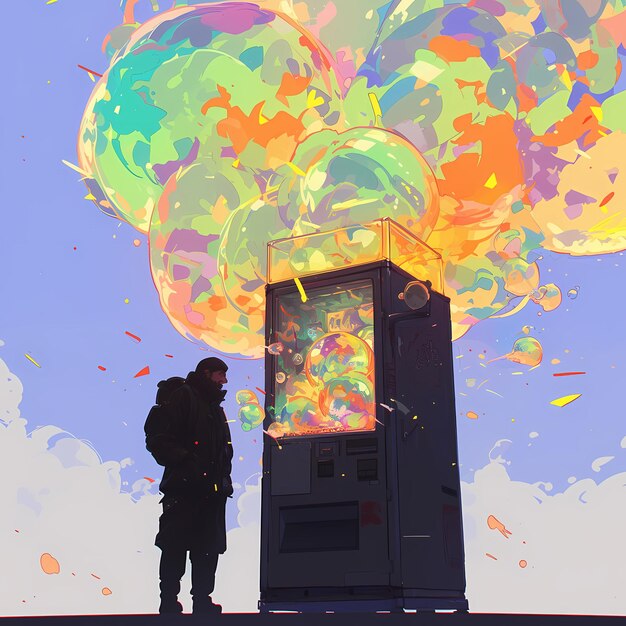 Premium Photo | Surprising Vending Machine Moment Premium Photo | Surprising Vending Machine Moment