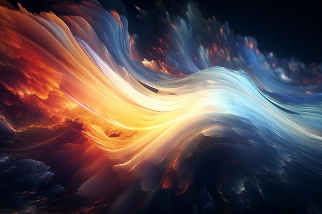 Premium Ai Image Surreal Abstraction Of Temporal Waves And Spatial
