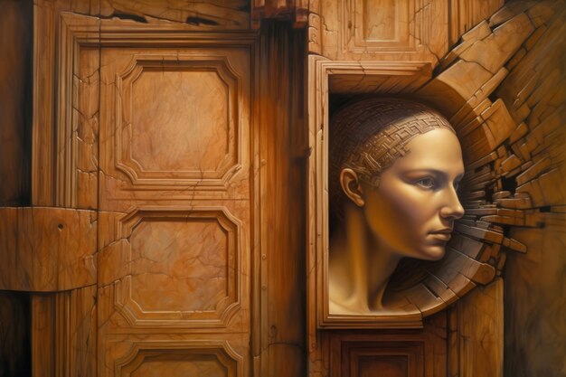 Premium AI Image | Surreal door woman Freedom way Generate Ai Premium AI Image | Surreal door woman Freedom way Generate Ai