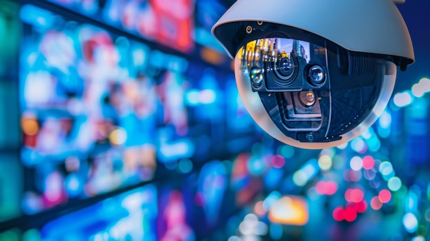 Premium Photo | Surveillance camera overlooking busy nighttime street Premium Photo | Surveillance camera overlooking busy nighttime street