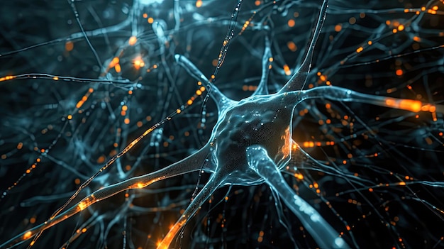 Premium Photo Synaptic Connections Anti Design Memory Neurons Function Brain Data Binary Code