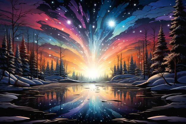 Premium Photo | Synchronized Light Shows Generative AI Premium Photo | Synchronized Light Shows Generative AI