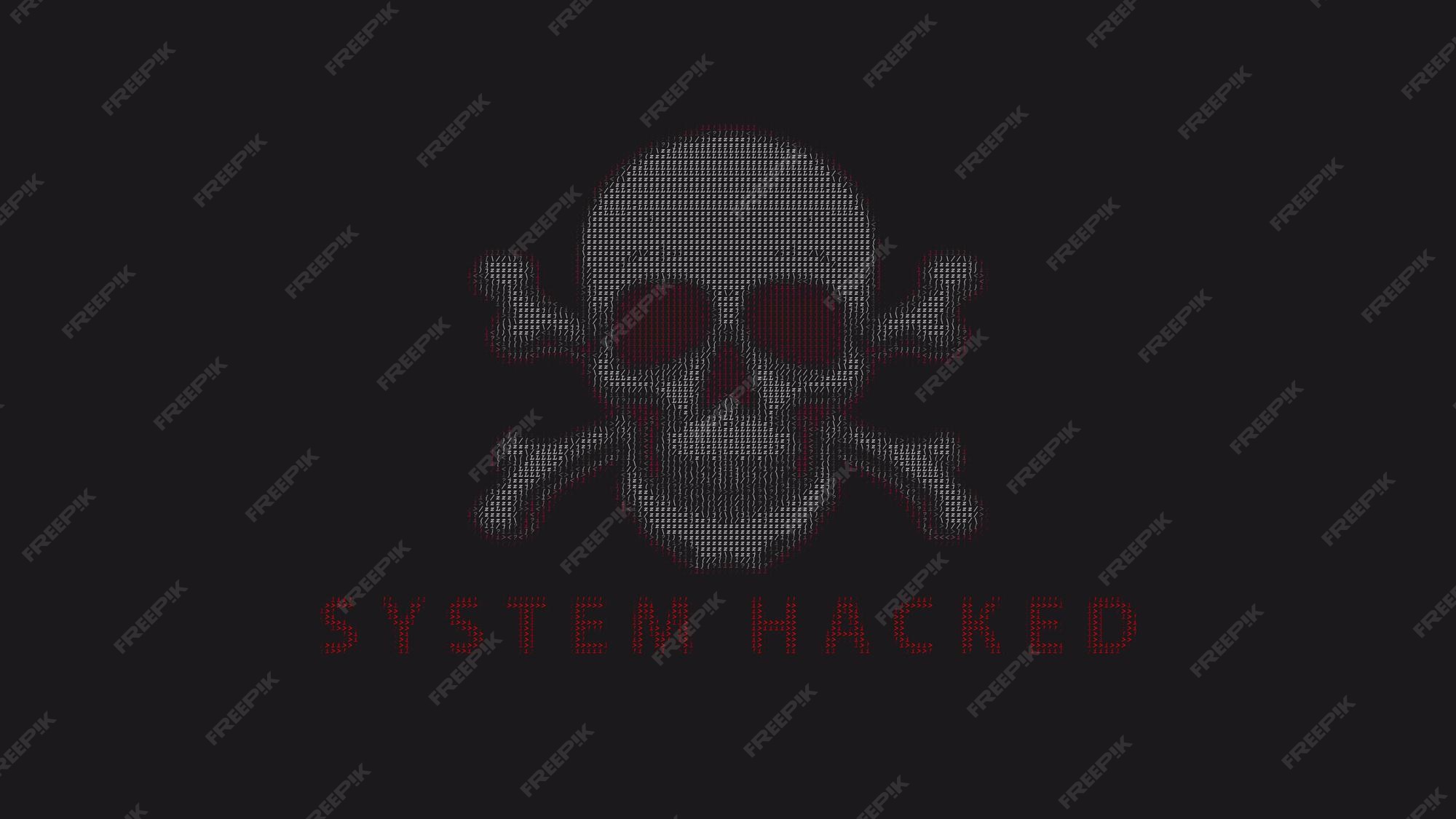 Premium Photo | System hacked with distorted loopable 3d rendering computer hacking cyber attack ...