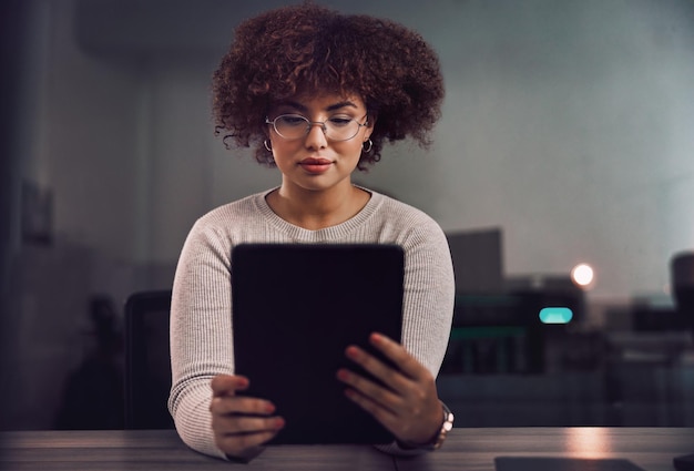 Premium Photo | Tablet programmer and woman in night office research or ... Premium Photo | Tablet programmer and woman in night office research or ...