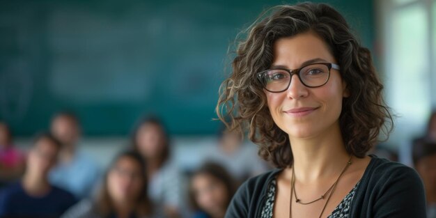 Premium Photo | Teacher in class portrait Generative AI Premium Photo | Teacher in class portrait Generative AI
