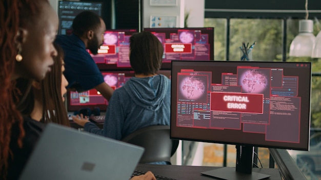 Premium Photo | Team of system engineers having web server hacked ... Premium Photo | Team of system engineers having web server hacked ...