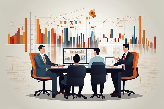 Premium AI Image | Teamwork and data analysis Concept business ... Premium AI Image | Teamwork and data analysis Concept business ...