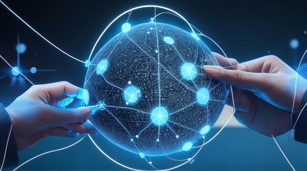 Premium AI Image | Tech devices and icons connected to digital internet ... Premium AI Image | Tech devices and icons connected to digital internet ...