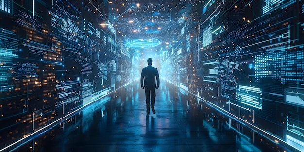 Premium Photo | A tech expert navigates advanced cyber system in ... Premium Photo | A tech expert navigates advanced cyber system in ...