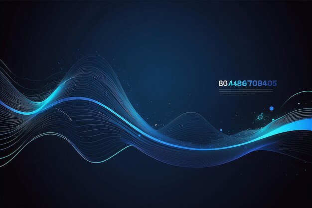 Premium Photo | Technological Sense Line Art Blue Gradient Poster ... Premium Photo | Technological Sense Line Art Blue Gradient Poster ...