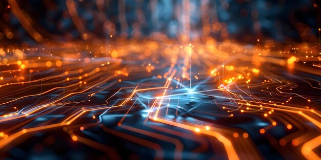 Premium Photo Technology Abstract In Computer Architecture Or
