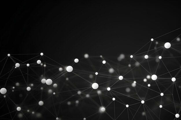 Premium Ai Image Technology Abstract Network Background With A Bright Cyber Network Grid And