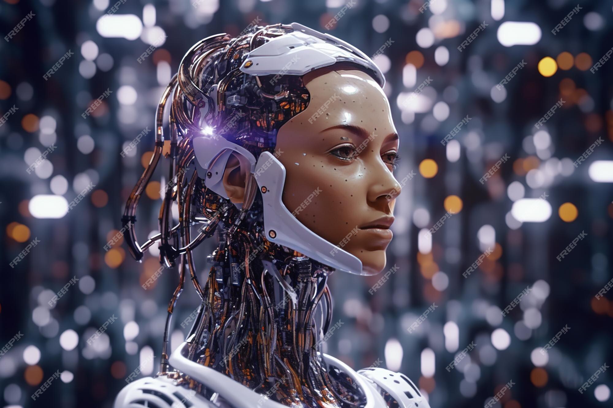 技術とエンジニアリングのコンセプト 人工知能 Ai 機械学習 ビッグデータ サイバーマインド支配 チャット ボット チャット Gpt ロボ アドバイザー ロボット脳の未来 生成 Ai