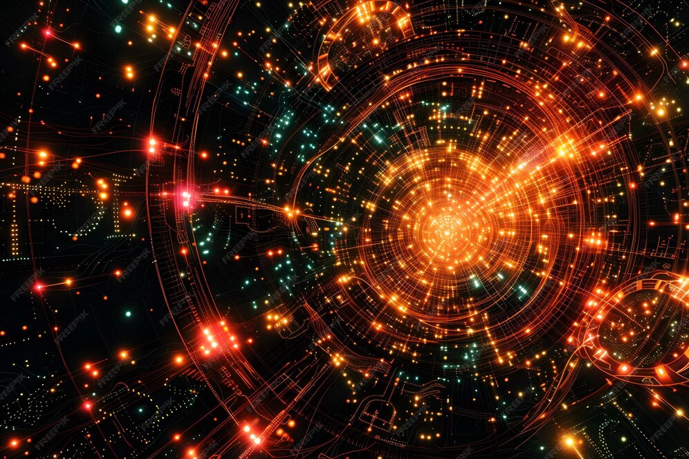 Technology background data background network background binary code background binary data ...