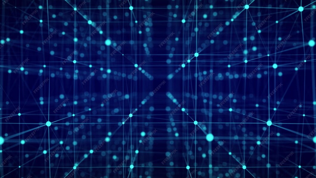 Premium Photo Technology Blockchain Concept Dynamic Movement Of A Digital Data Flow Network