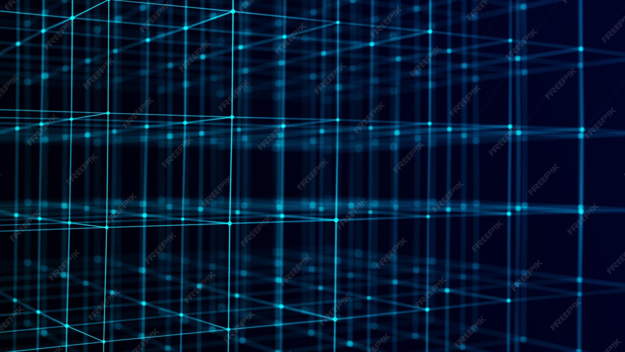 Premium Photo | Technology blockchain concept dynamic movement of a ...