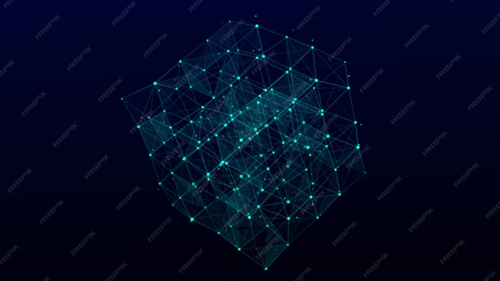Premium Photo Technology Blockchain Concept Visualization Of The Dynamic Flow Of The