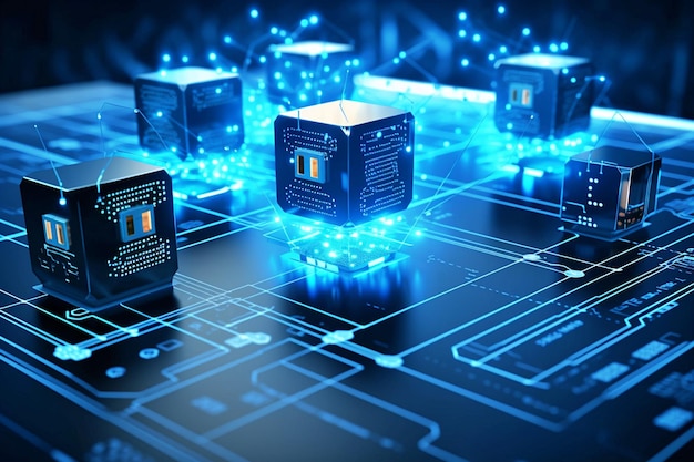 Premium Ai Image Technology For Computer Network Security Local Computer Network Architecture