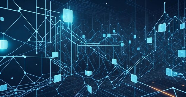 Premium AI Image | Technology Digital Data Abstract Background Data Analysis and Access to ...