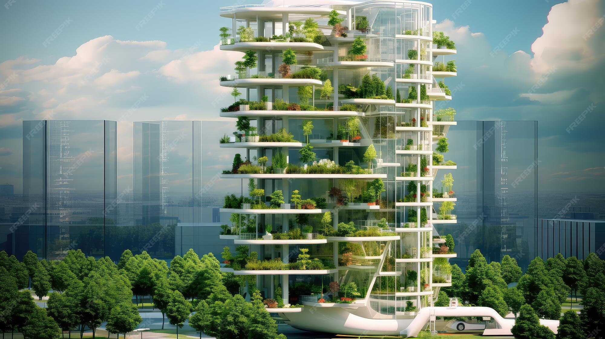 Premium Photo | Technology future skyscraper building Premium Photo | Technology future skyscraper building