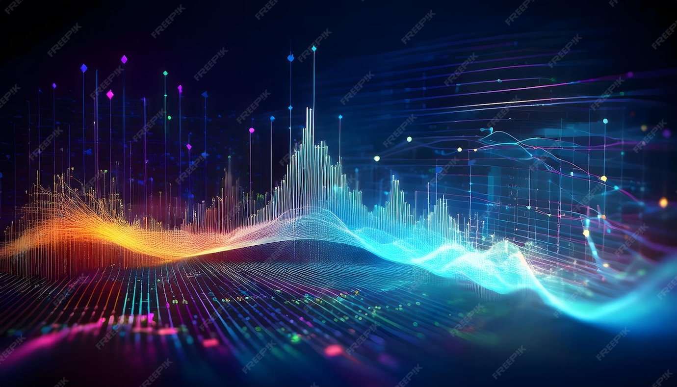 Technology Network Digital Data Flow Artificial Intelligence data ...