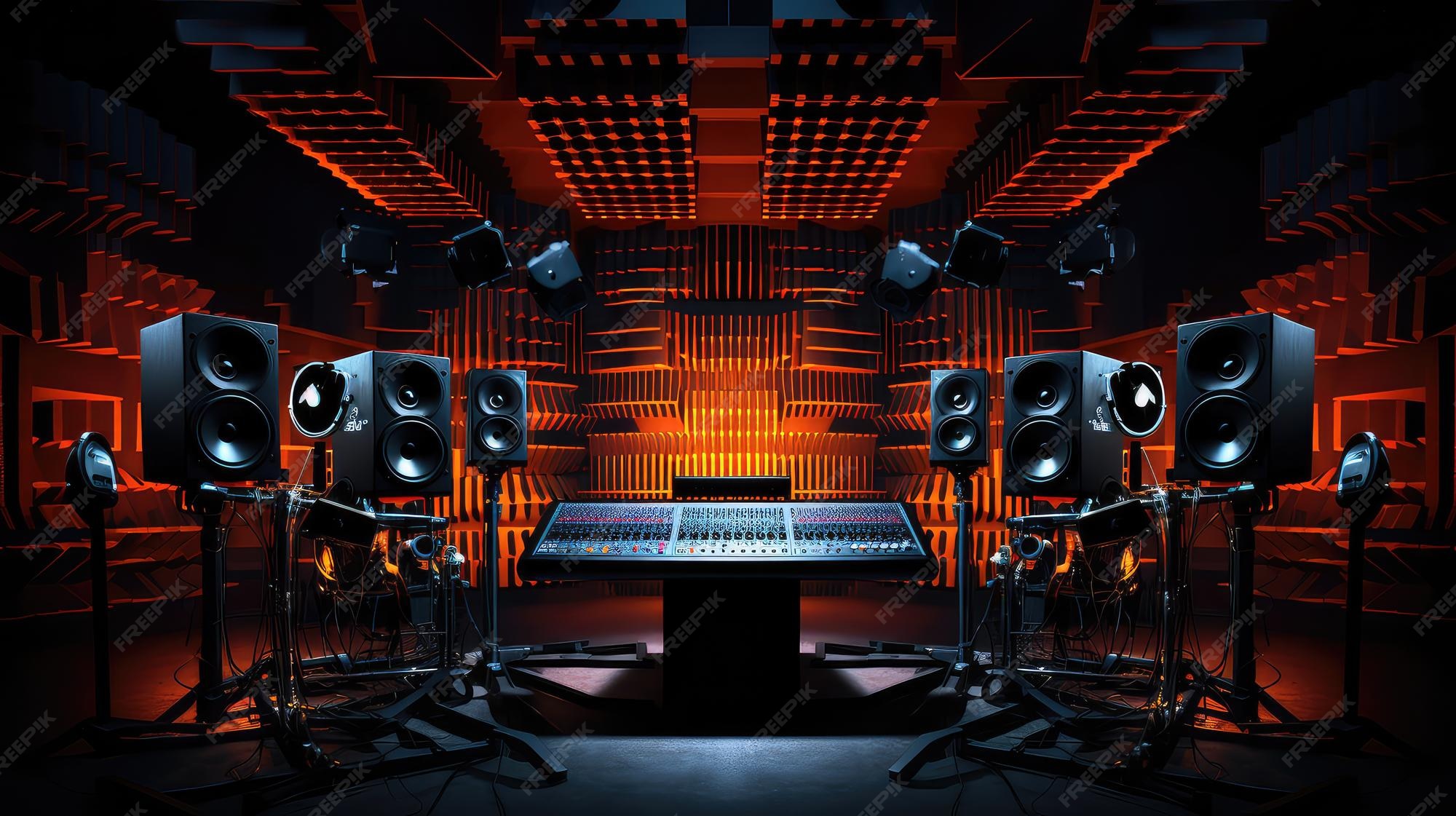 Premium Photo | Technology sound innovation background Premium Photo | Technology sound innovation background