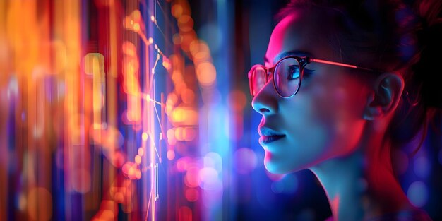 Premium Photo | TechSavvy Woman Harnesses Programming Skills to Develop Security Data Analysis ...