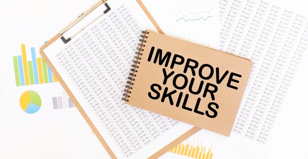 Premium Photo | Text IMPROVE YOUR SKILLS on brown paper notepad on the ... Premium Photo | Text IMPROVE YOUR SKILLS on brown paper notepad on the ...
