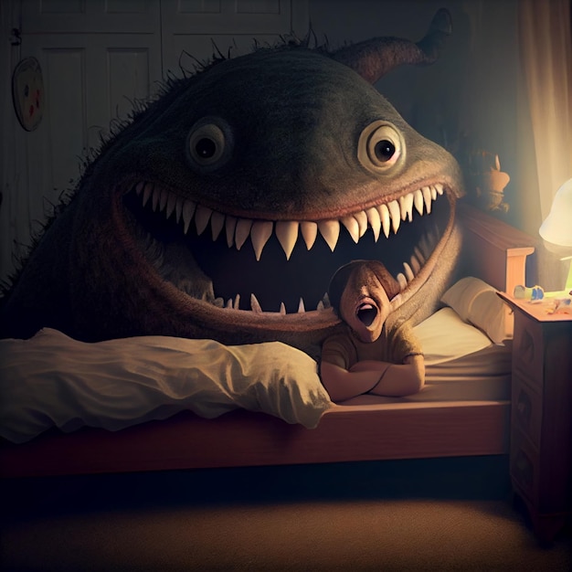 Monster Under The Bed Art