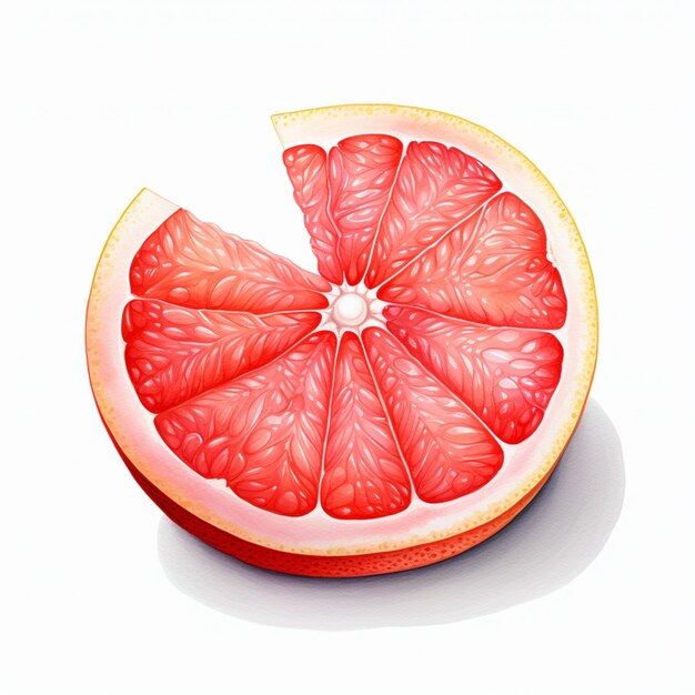 Premium AI Image | there is a half of a grapefruit cut in half ... Premium AI Image | there is a half of a grapefruit cut in half ...