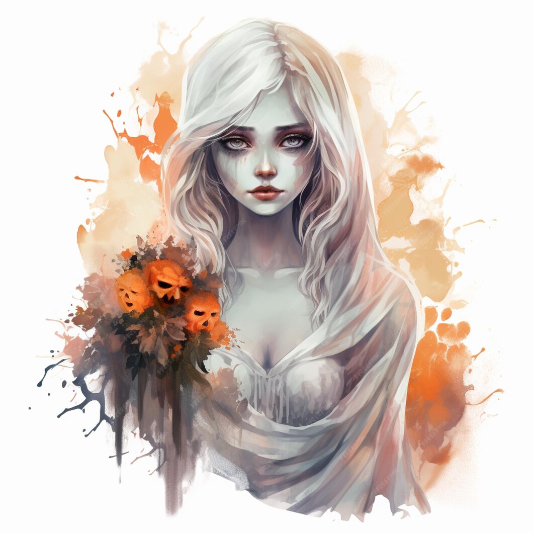 Premium Photo There Is A Woman With A White Dress Holding A Bouquet Of Flowers Generative Ai