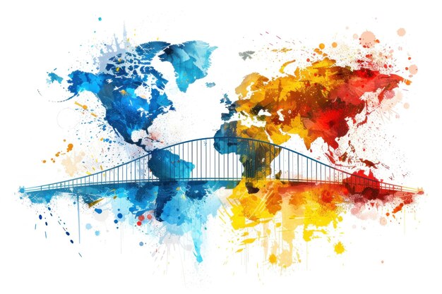 Premium Photo | This watercolor painting depicts a detailed map of the ... Premium Photo | This watercolor painting depicts a detailed map of the ...