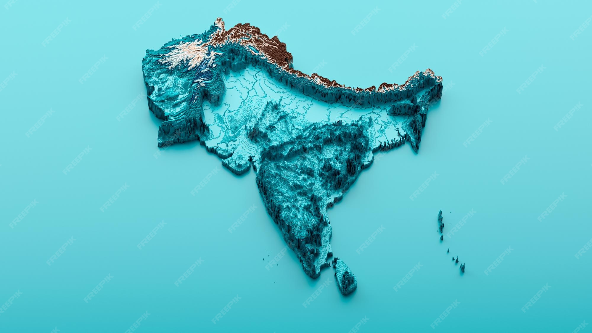 Premium Photo | Topographic Subcontinent Map India Pakistan Nepal ... Premium Photo | Topographic Subcontinent Map India Pakistan Nepal ...