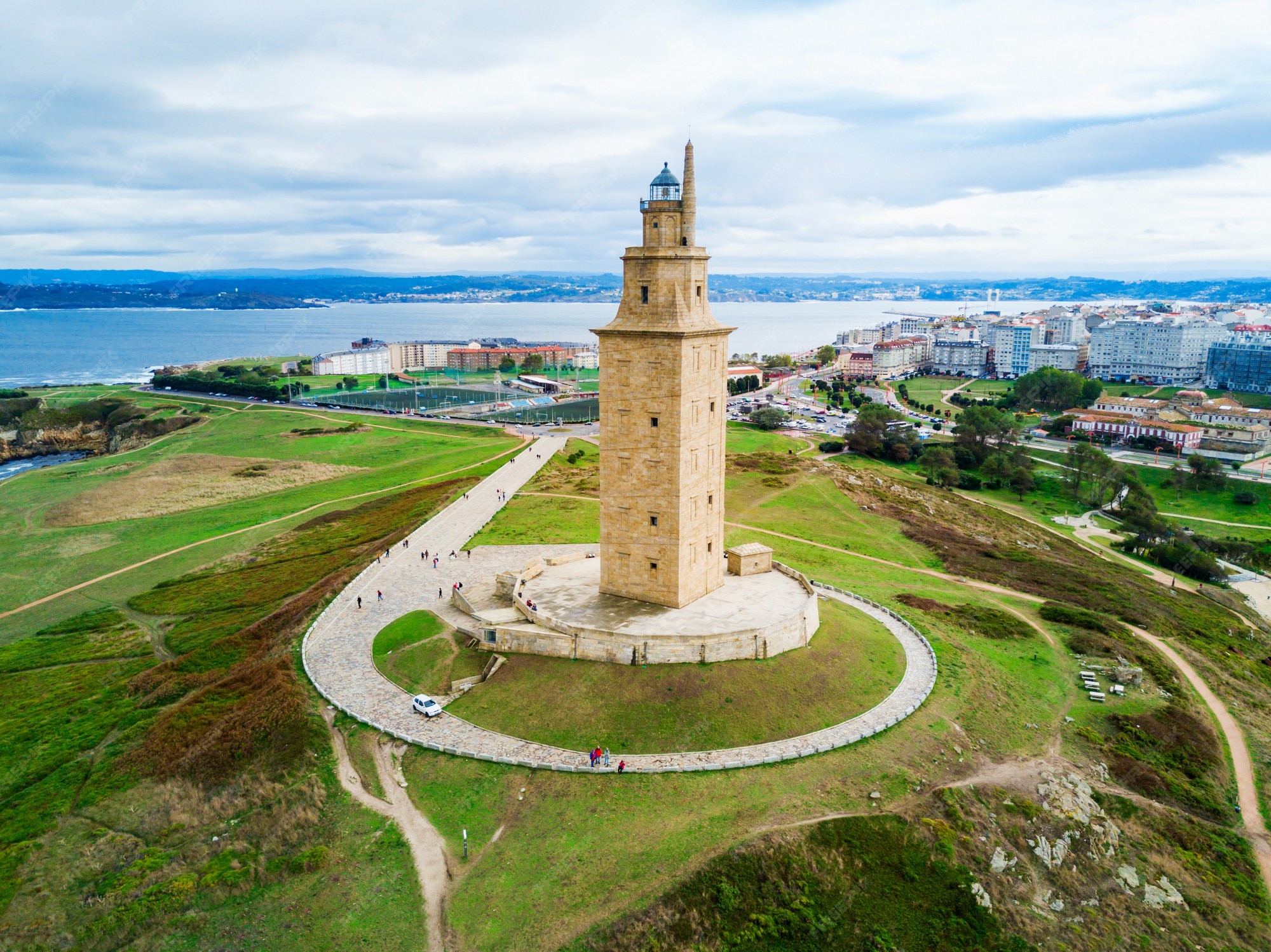 Premium Photo | Tower of Hercules or Torre de Hercules is an ancient ... Premium Photo | Tower of Hercules or Torre de Hercules is an ancient ...