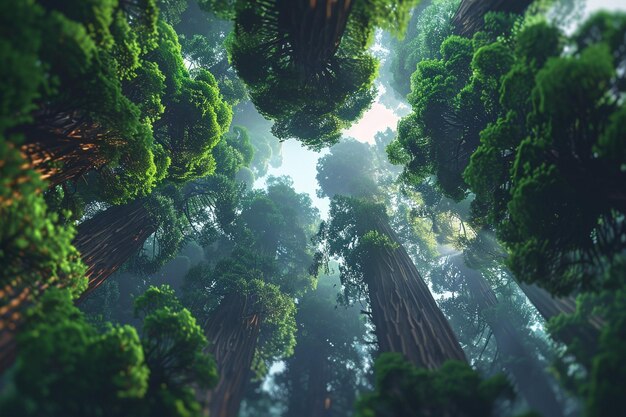 Premium Photo | Towering redwood forests inspiring a sense of awe Premium Photo | Towering redwood forests inspiring a sense of awe