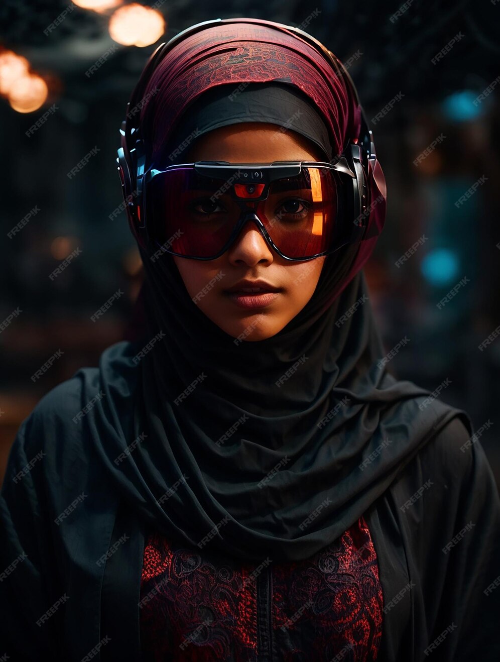 Premium AI Image | Tradition Meets Tomorrow A Muslim Girl in Burqa ... Premium AI Image | Tradition Meets Tomorrow A Muslim Girl in Burqa ...