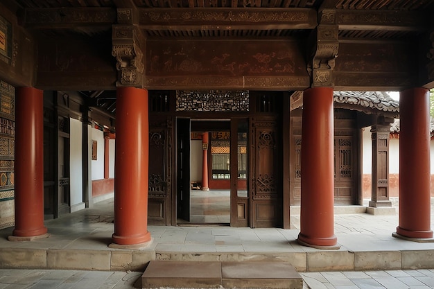 Premium Photo | Traditional Architecture Meets Modern Tech Fusion Design Premium Photo | Traditional Architecture Meets Modern Tech Fusion Design