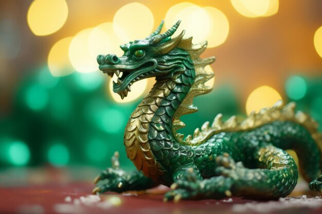 Premium AI Image | Traditional chinese green dragon Generate Ai Premium AI Image | Traditional chinese green dragon Generate Ai