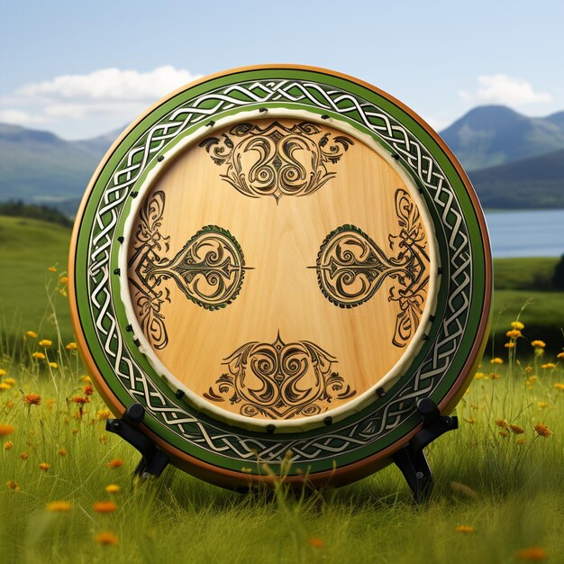 Premium AI Image | Traditional Irish Bodhran Wooden Elegance and ... Premium AI Image | Traditional Irish Bodhran Wooden Elegance and ...